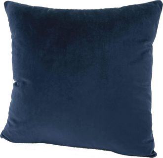 Heimtexland Samt-Kissen Kissen-Bezug Sofa-Kissen 40x40 Nacht-Blau Typ641