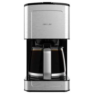 Cecotec Kaffeemaschine Coffee 56 Heat, 800W, Programmieren Sie Ihren Kaffee, Edelstahl, LCD-Bildschirm, Tropfenschutz, Fassungsvermögen 1,3L, 12 Tassen, Autom