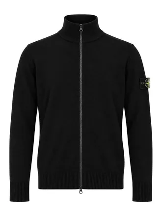 Stone Island Cardigan - Schwarz