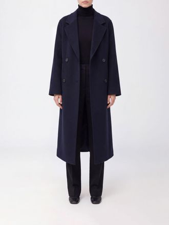 IVY OAK Manteau long crois&eacute; en pure laine avec col &agrave; revers