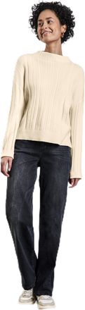 Street One Damen Pullover mit Rippstruktur
