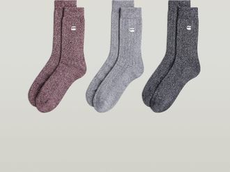 G-Star Sock Rib 3er-Pack - Mehrfarbig - Herren