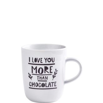 Kahla 575335A50672C Pronto Happy Cups Becher 0,35 l More than Chocolate hochwertiger Becher mit Spr&uuml;chen und Motiven Kaffeebecher 0,35 l