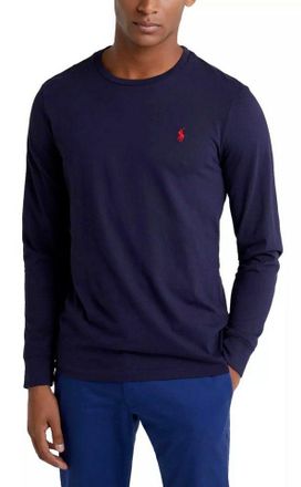 Polo Ralph Lauren Langarmshirt Herren Longsleeve Custom Slim Fit Gerippten B&uuml;ndchen, vereint Komfort und Stil