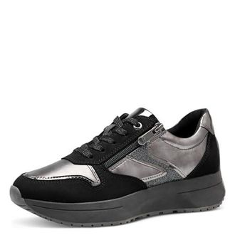 Marco Tozzi Baskets &agrave; Lacets pour Femme 2-23722-43, Noir/Comb, 40 EU
