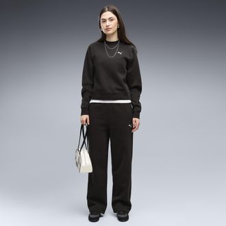 Puma Ensemble de surv&ecirc;tement en polaire Loungewear Femme, V&ecirc;tements, Noir, XL