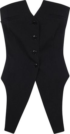 Alexander Wang Femme, Vestes, Noir, Taille: 34 FR Deconstructed Vest
