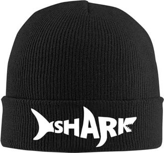 Generic Chapeau Homme, Logo en Forme daileron de Requin pour Hommes, Chapeau tricot&eacute; Unisexe Bonnet, bonnette Pull Hiver Chaleureuse Chaleureuse V&eacute;lo de No&euml;l 