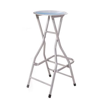 Generic Ohne Lehne Klappbar Barhocker Barstuhl Sitzh&ouml;he 72 cm, K&uuml;chenstuhl mit Metallgestell, Klappstuhl Wetterfest, Tresenhocker(Red)