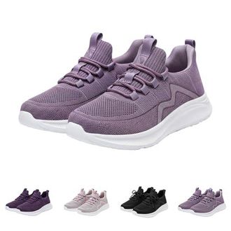 Generic Baskets confortables &agrave; enfiler pour femme - Chaussures de marche, de gym, de fitness - Doublure en maille respirante - Chaussures de course &agrave; pied pou