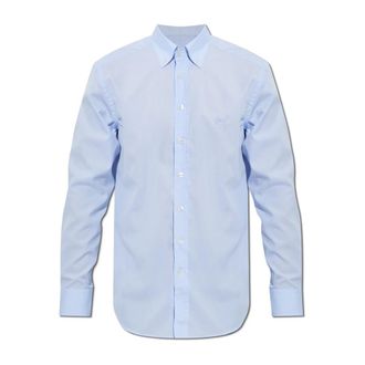 Etro Homme, Chemises, Bleu, Taille: 4XL Chemise ajust&eacute;e avec logo brod&eacute;