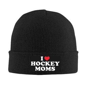 Generic Classique Tricot&eacute; Bonnet, I Love Les Mamans de Hockey (dr&ocirc;les), Doux Casquette Tricot&eacute;, Tricoter Chapeau pour Ski, Adultes, Femme