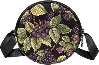 Generic Sac &agrave; bandouli&egrave;re Circle pour femme, petit sac &agrave; bandouli&egrave;re avec fermeture &eacute;clair, bretelles r&eacute;glables, sac &agrave; main rond d&eacute;contract&eacute; pour femmes et fi