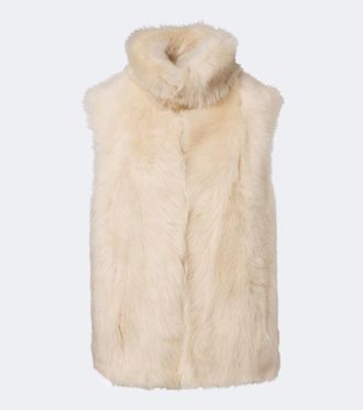 Eleventy Gilet en shearling