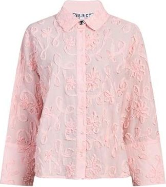 Object Chemise droite brod&eacute;e en coton