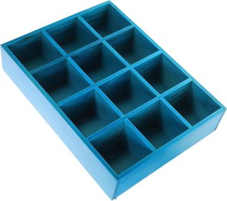 DOITOOL Mediterranes Wandregal F&auml;cher aus Holz Vintage Wandhalter f&uuml;r Figuren und Dekoration Vielseitiges Aufbewahrungs Displayregal Wandmontierbar oder Freis