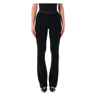 The Garment Femme, Pantalons, Noir, Taille: 34 FR Pantalon Ultra Long avec Évasement