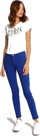 Morgan Röhrenhose mit niedriger Taille Königliches Blau 38