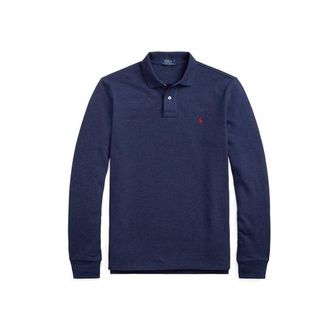 Polo Ralph Lauren Langärmliges Baumwoll Polo - Blau