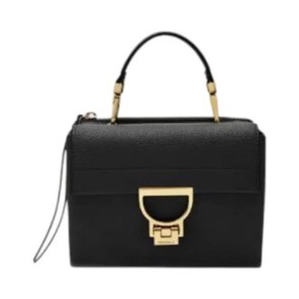 Coccinelle Schwarze Henkeltasche aus Leder - - Bags - Damen - Schwarzk - ONE SIZE