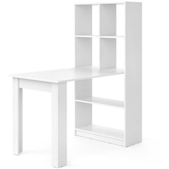Vicco Esstisch Gael, Wei&szlig;, 70 x 122 cm mit 6 F&auml;chern Vicco
