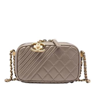 Chanel Sac bandouli&egrave;re Coco Boy Pre-owned - Femme - Pre-owned - Beige - Taille: ONE Size