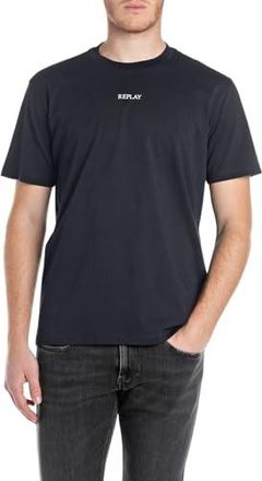 Replay M3098 T-Shirt, 067 Bleu Nuit, XL Hommes