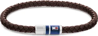 Tommy Hilfiger Jewelry Geflochtenes Lederarmband für Herren - Erhältlich aus Schwarz, Blau und Braun