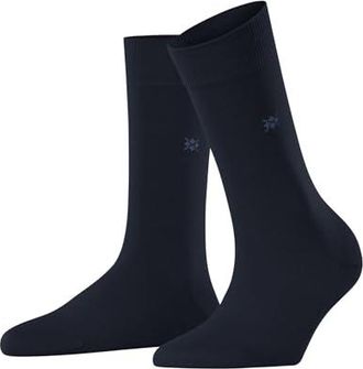 Burlington Bloomsbury W So laine coton unies 1 paire, Chaussettes Femme, Bleu Marine 6120, 36-41