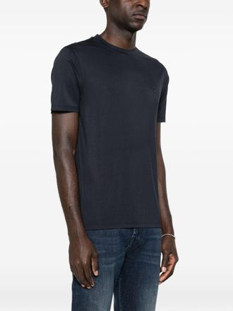 Emporio Armani Modal and Silk Blend T-Shirt - Black