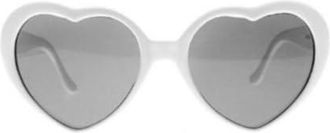 Beaupretty VALICLUD Lunettes &agrave; Diffraction Lumi&egrave;re de Coeur Blanches - Lunettes &agrave; Effets Sp&eacute;ciaux Amusantes pour F&ecirc;tes, Cosplay et Festivals - Accessoire L&eacute;ger e