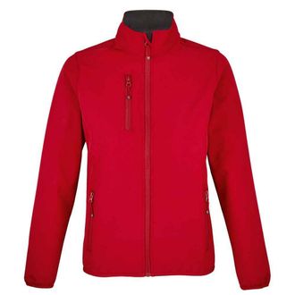 SOLS Womens/Ladies Falcon Softshell Recycled Soft Shell Jacket (Pepper Red)