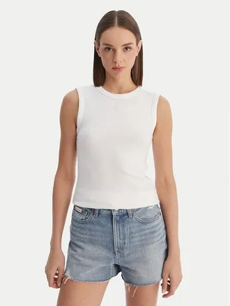 Calvin Klein Jeans Top LV047B265G Wei&szlig; Slim Fit