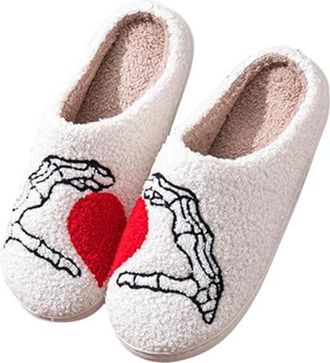 Generic Pantoufles pour femme - En peluche douce - Confortables - Chaudes et légères - En feutre - En mousse à mémoire de forme - Pour lhiver - Pour la maison