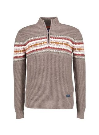 N.Z.A. Herren Pullover braun Norweger