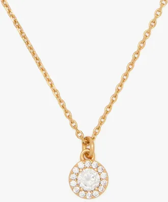 Kate Spade New York Kate Spade Youre A Gem Pave-Halo-Anh&auml;nger f&uuml;r Frauen in Klar/Gold | Kubikzirkonie
