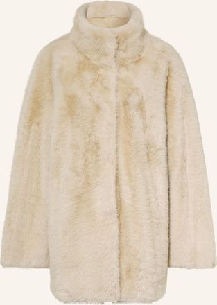 Juvia Kunstfell-Mantel Noa beige