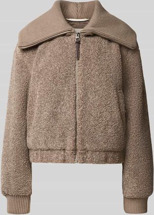 Marc O'Polo Regular Fit Teddyjacke mit Strickkragen