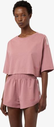 Moschino T-shirt court en jersey de coton - Rose