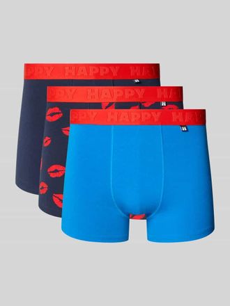 Happy Socks Trunks aus Baumwoll-Mix Modell Kisses Up im 3er-Pack