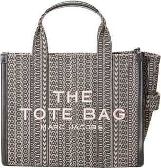 Marc Jacobs Femme, Sacs, Gris, Taille: ONE Size The Monogram Jacquard Medium Tote Bag