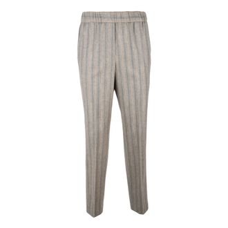 PESERICO Femme, Pantalons, Gris, Taille: 36 FR Slim-fit Pantalons