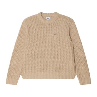 Obey Homme, Pulls, Brun, Taille: S Gros Pull Chunky