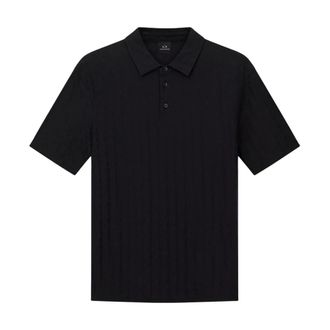 A|X Armani Exchange Homme, Tops, Noir, Taille: XL Polo &agrave; Manches Courtes avec Fermeture Boutonn&eacute;e