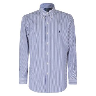 Polo Ralph Lauren Gestreiftes Baumwoll-Freizeithemd - - Shirts - Herren - Blau - L