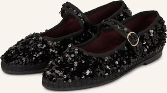 Flabelus Flabelus Mary-Jane-Ballerinas Little Prince Mit Pailletten schwarz