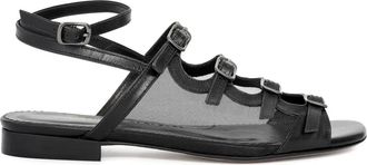 Sarah Chofakian Angelina Sandalen mit Schnalle - Weiß