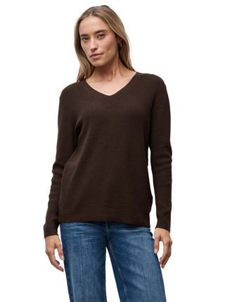 Street One Damen Basic V-Neck Pullover