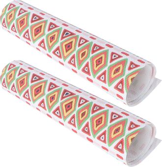 Cabilock 2 St&uuml;ck PVC K&uuml;chenuntersetzer Boho Stil Hitzebest&auml;ndig Rechteckig 45X30cm rutschfest Tischschutz f&uuml;r Zuhause und Restaurant