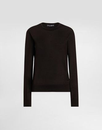 Dolce & Gabbana Pullover Aus Kaschmir - Frau Strickwaren Braun 44